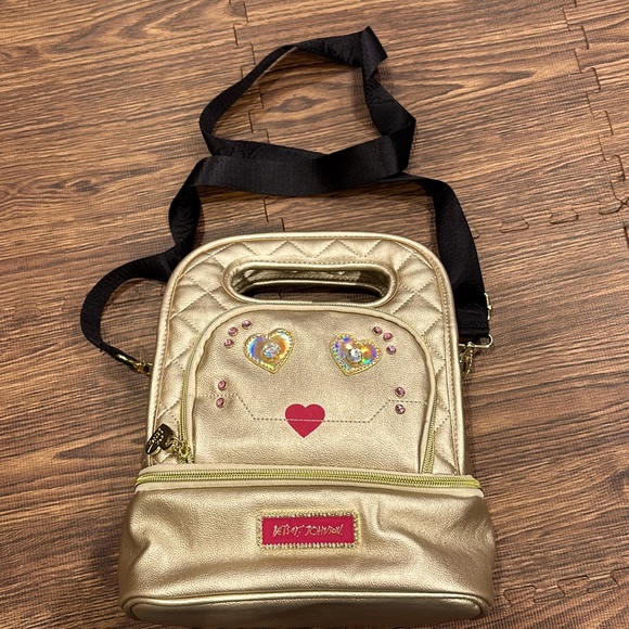 Betsey Johnson | Accessories | Betsy Johnson Gold Lunch Box | Poshmark